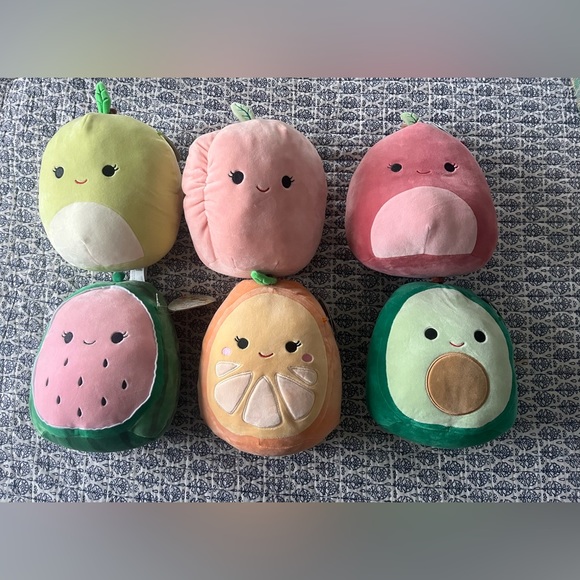 Squishmallows | Other | Squishmallow 8 Fruit And Vegetable Bundle ...